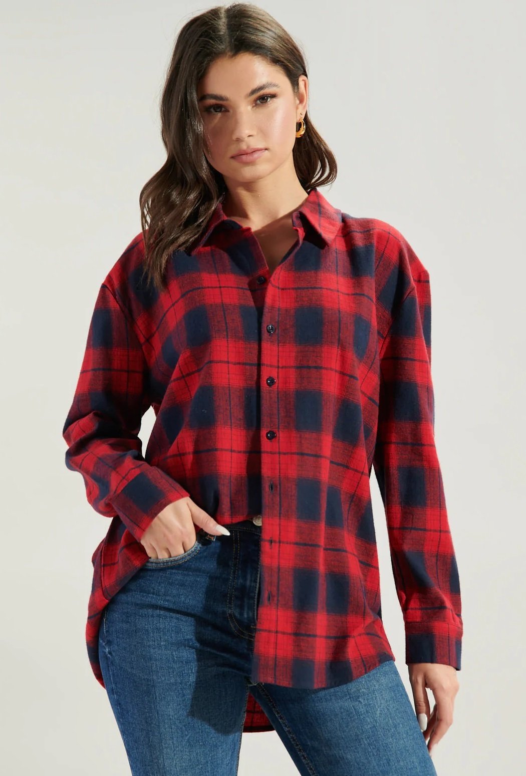 Best And Cozy Women Flannel Shirt With Fuzzy Finish - 2023